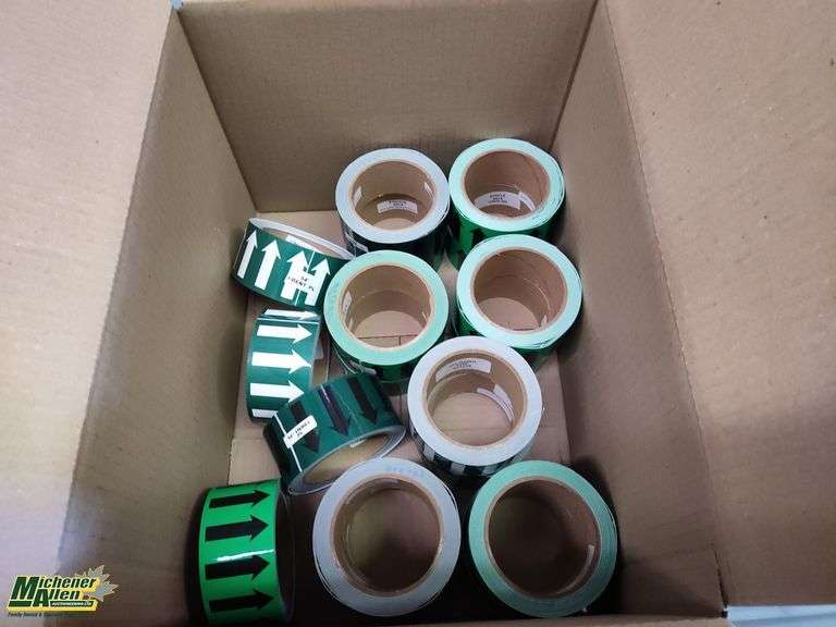 Premium Grade Pipe Directional Arrow Tape- Green, Light Green Qty 18 ...