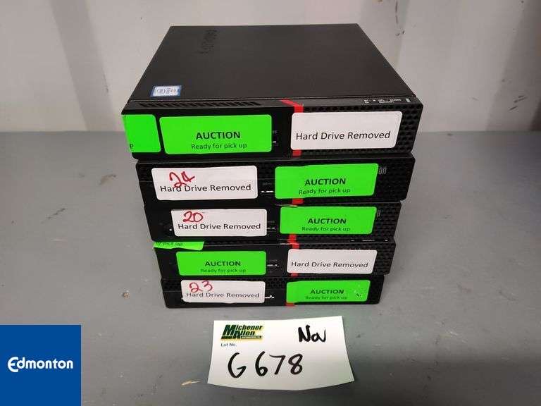 Box of 5 Lenovo Mini ThinkCentre Computers - Qty 1 NO CORDS *Hard Drive ...
