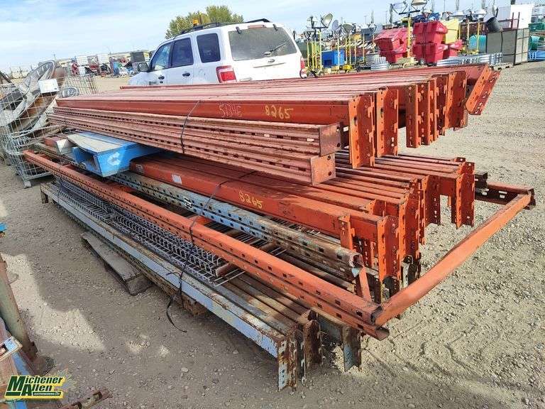 Stand of Industrial Pallet Racking Beams, Uprights and Mesh Decks - Qty ...