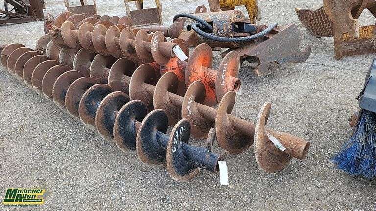 Excavator Auger Power Head with 5(12", 16", 16", 18", 22") Bits ...