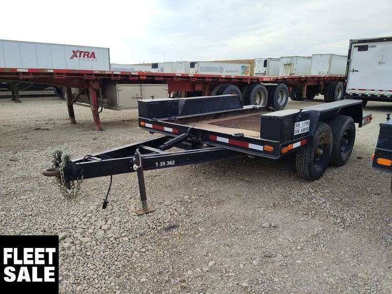 1984 Craig F182 Tilt Deck T/A 12ft Pintle Hitch Equipment Trailer ...