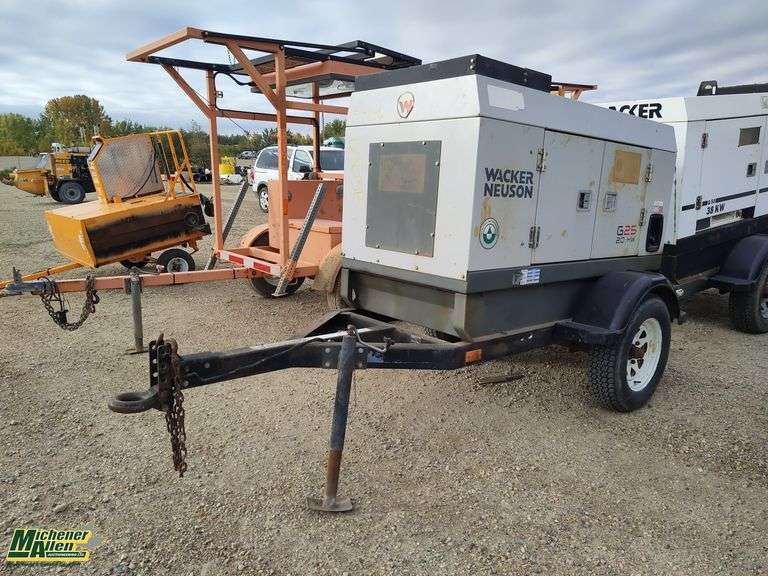 Wacker Neuson G25 Trailer Mounted Generator - Michener Allen ...