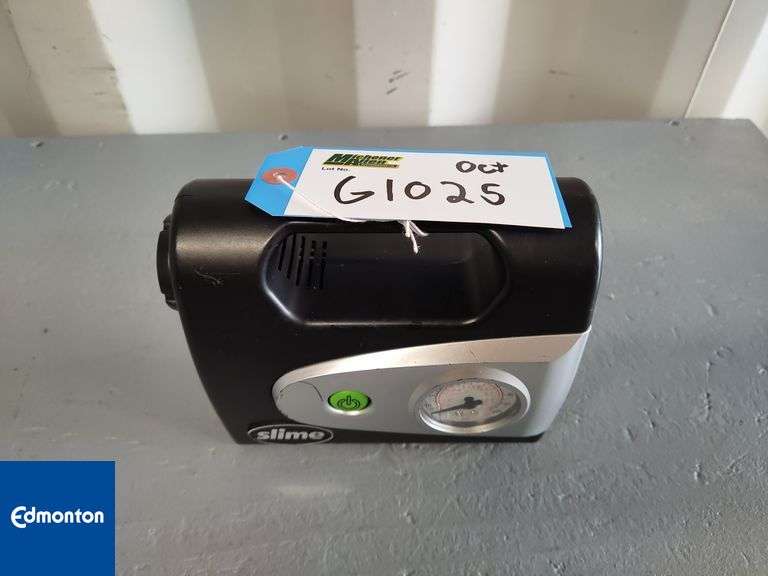Slime Small 12V Air Compressor - Qty 1 - Michener Allen Auctioneering Ltd