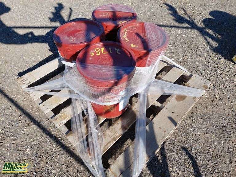 4 Pails Unused Polyurea Grease - Michener Allen Auctioneering Ltd