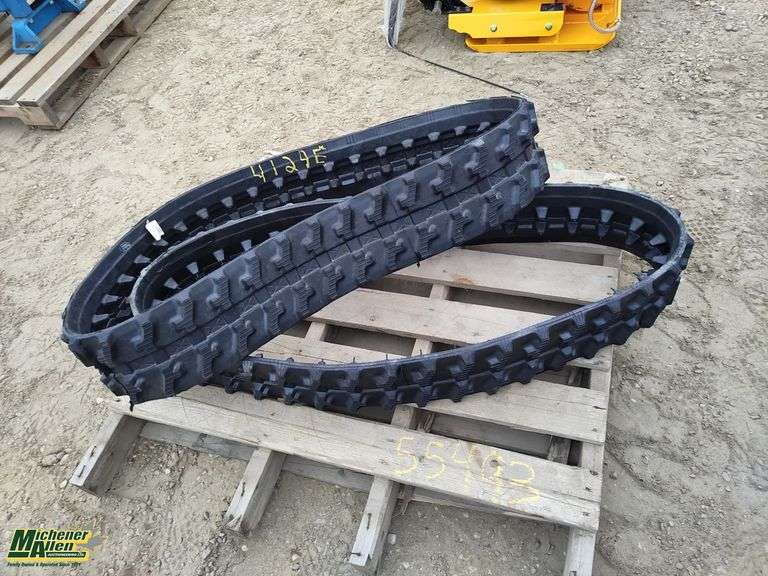 Pallet with Set of Unused SKLP Mini Excavator Rubber Tracks - Michener ...