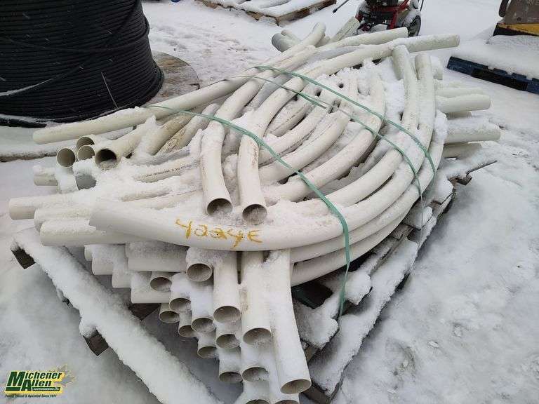 Pallet of PVC Underground Conduit Pipe Bends Approx 5ft L - Michener ...