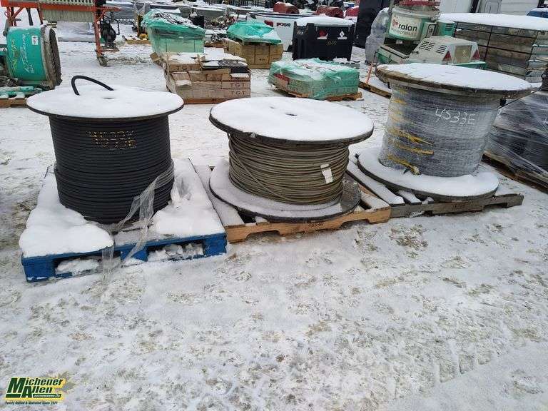 3 Spools of Teck, Optical and Telephone Cable - See Description ...