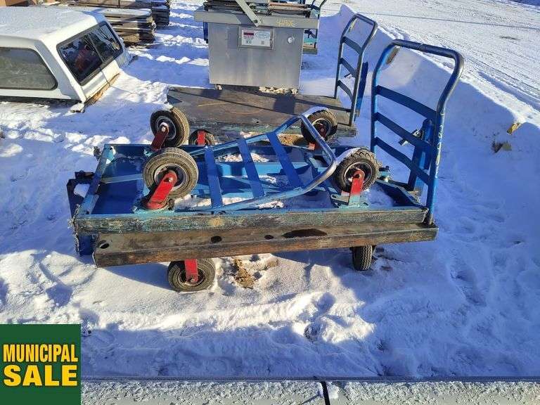 2 Platform Carts with Hitches - Michener Allen Auctioneering Ltd