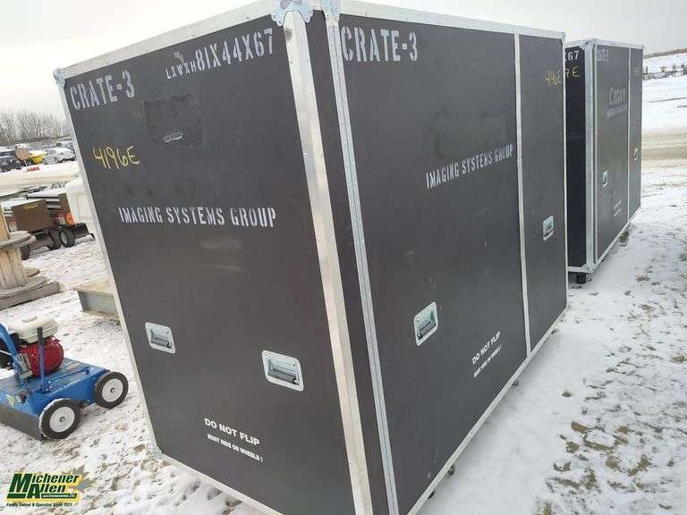 Engineer Case Manufacturing Black Road Case on Wheels ( 81" x 44" x 67 ...