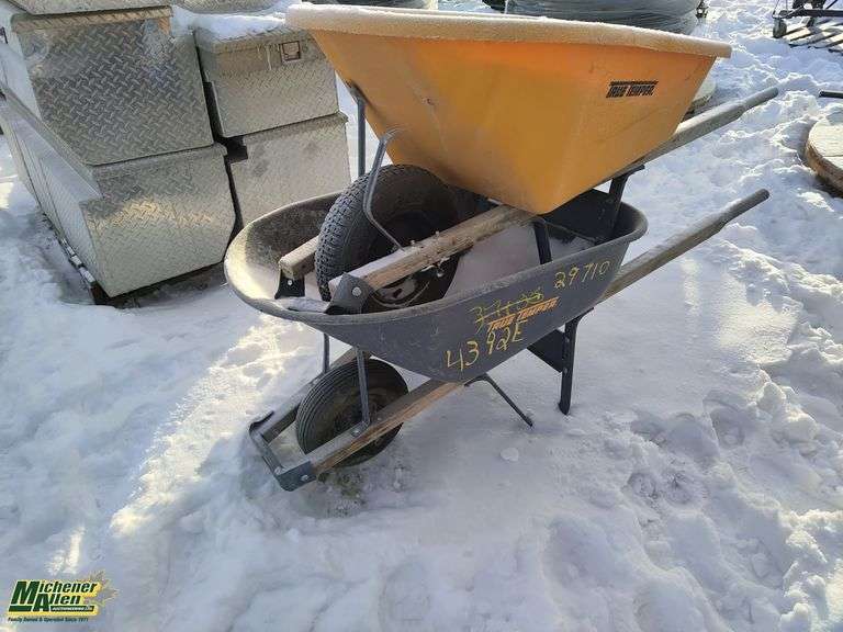 2 True Temper Wheel Barrows - Michener Allen Auctioneering Ltd