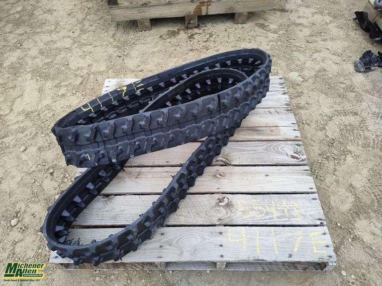 Pallet with Set of Unused SKLP Mini Excavator Rubber Tracks - Michener ...