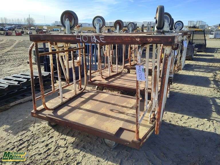 2 Heavy Duty Metal Carts - Michener Allen Auctioneering Ltd