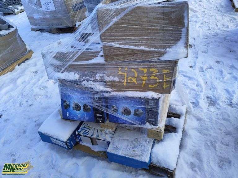 Pallet of Unused Inline Fans, Carbon Steel Wire - Michener Allen ...
