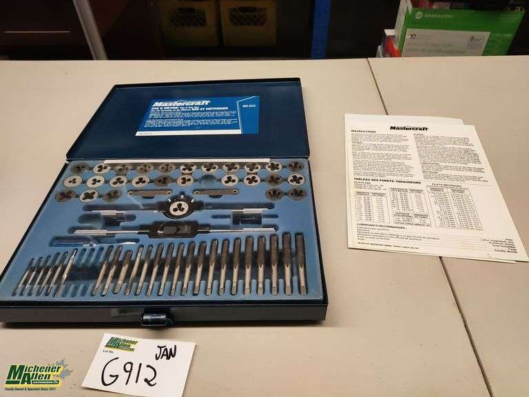 Mastercraft Tap & Die Set in Metal Case - Qty 1 - Michener Allen ...