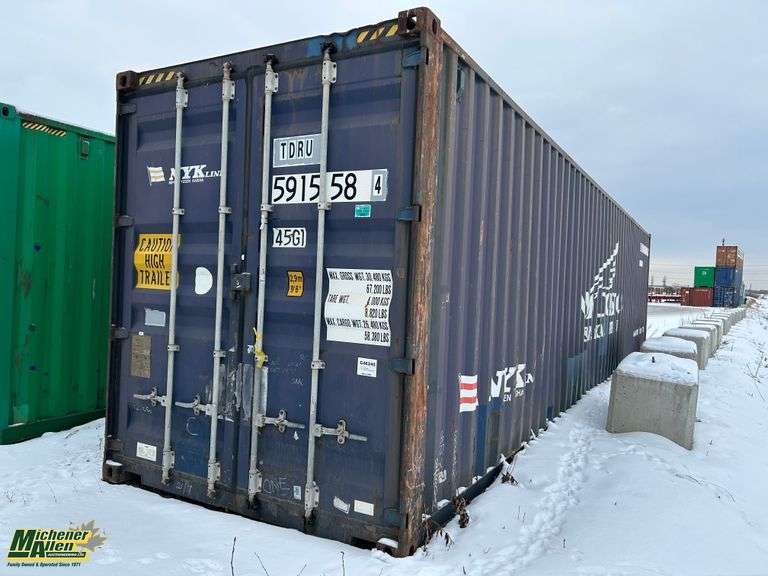 40' High Cube 1 Door Multi Use Sea Container - Michener Allen ...