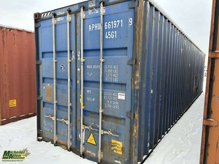 40' High Cube 1 Door Multi Use Sea Container - Michener Allen ...