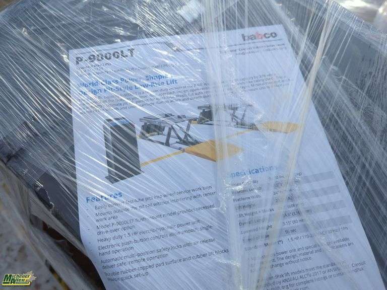 Babco 9000LB Pit Style Low-Mid Rise Lift - Michener Allen Auctioneering Ltd