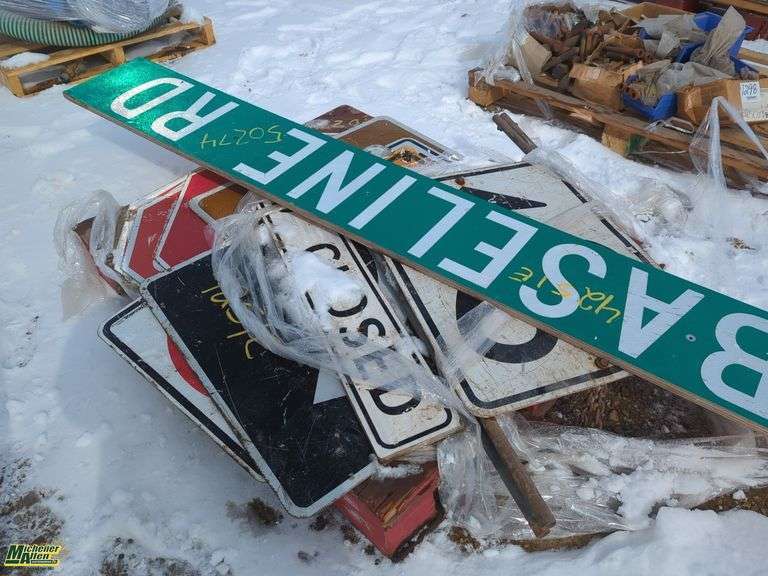 Assorted Signs - Michener Allen Auctioneering Ltd