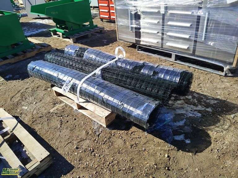 3 Rolls of Unused Holland Wire Mesh Fencing - Michener Allen ...