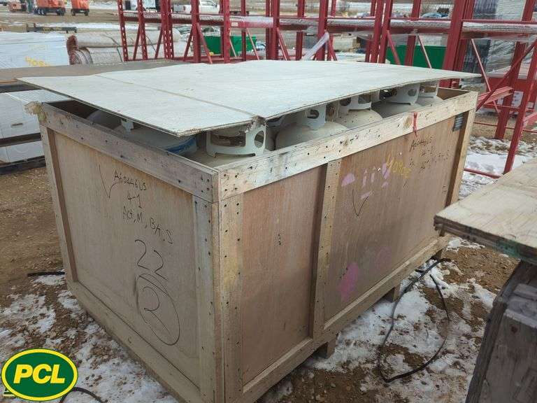 Crate Of Propane Tanks - Michener Allen Auctioneering Ltd