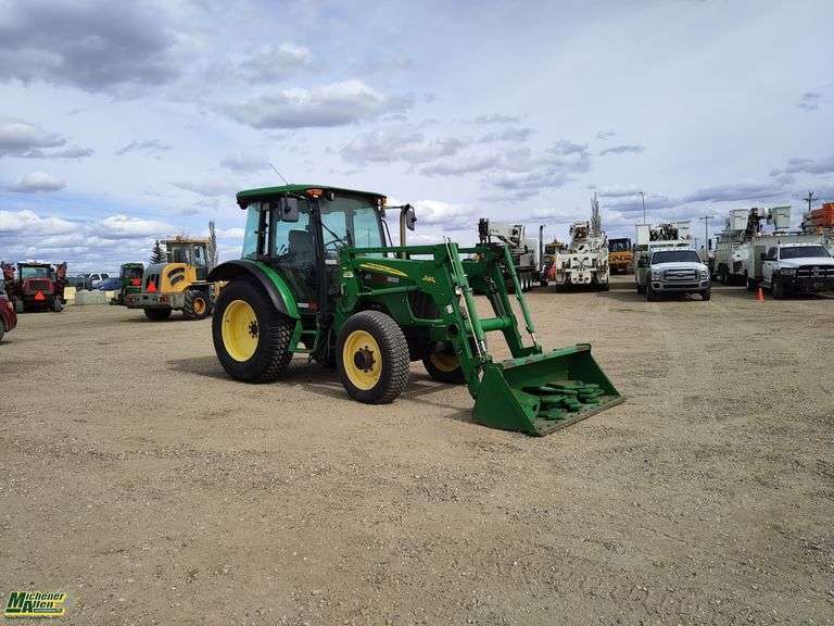 2007 John Deere 5525 MFWD Tractor with 542 Loader - Michener Allen ...