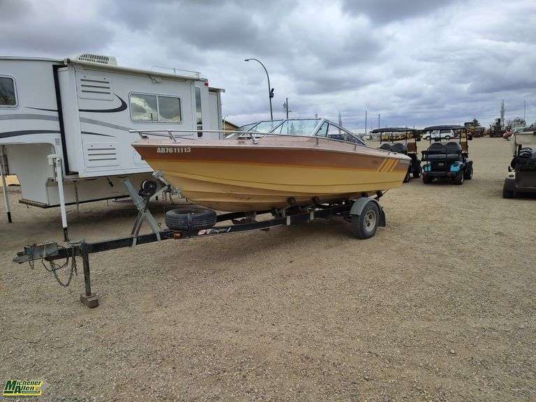 1986 EBKO Boat w/Roadrunner S/A Trailer vin 16132 - Michener Allen ...