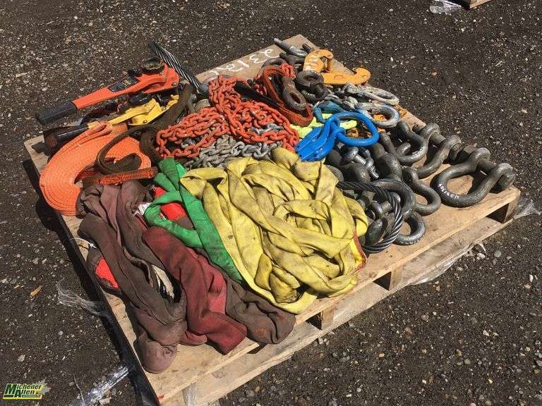 Pallet of Assorted Rigging - Michener Allen Auctioneering Ltd