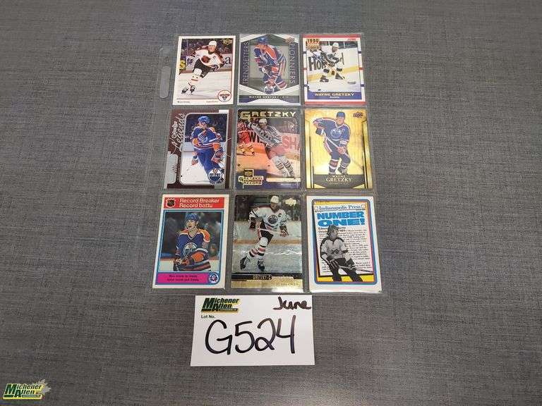 Wayne Gretzky Cards - Qty 9 *See Note Below* - Michener Allen ...