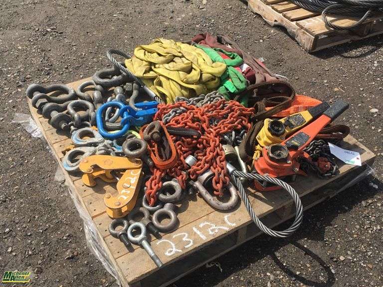 Pallet of Assorted Rigging - Michener Allen Auctioneering Ltd