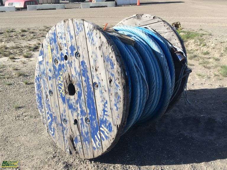 Spool of 2 1/2” Braided Wire Rope - Michener Allen Auctioneering Ltd