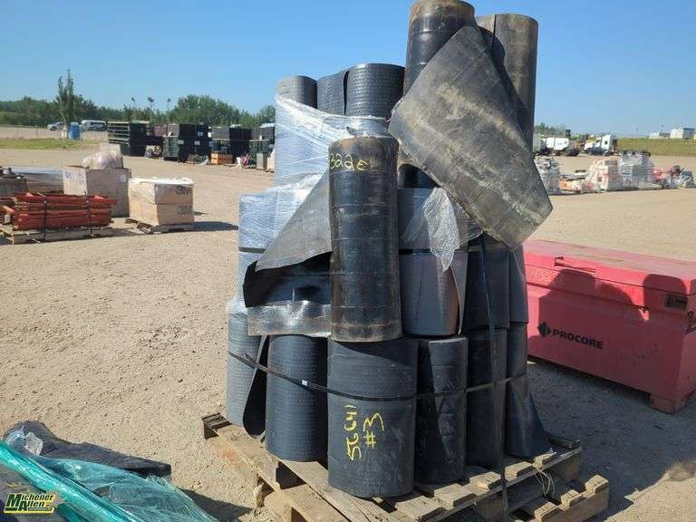 Rolls of Pipe Rock Guard - Michener Allen Auctioneering Ltd