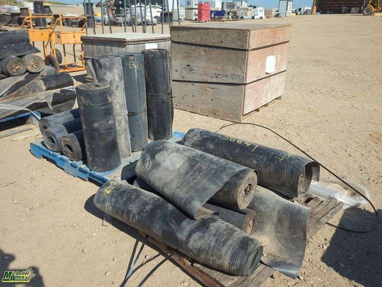 Rolls of Pipe Rock Guard - Michener Allen Auctioneering Ltd