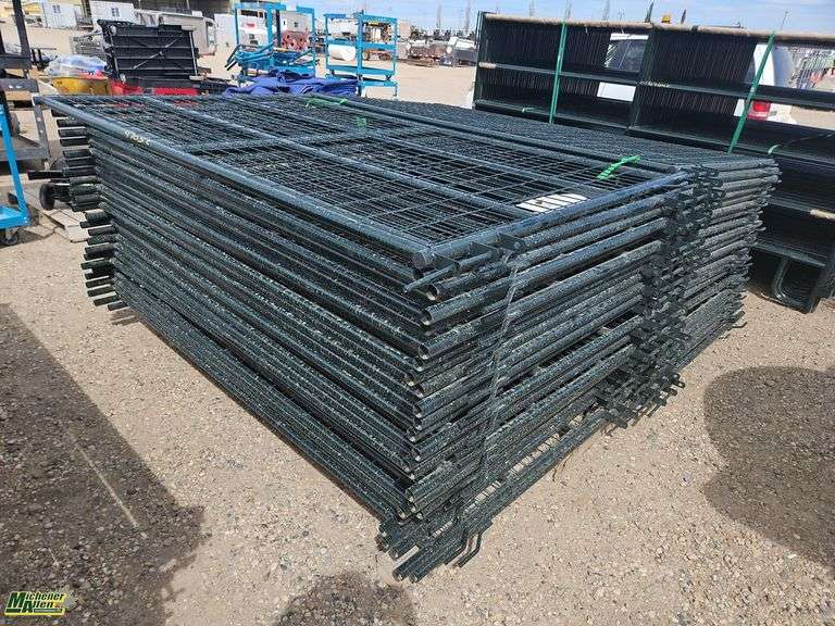 Approx. 48 Unused 1-1/4"x7' Mesh Sheep Panels - Michener Allen ...