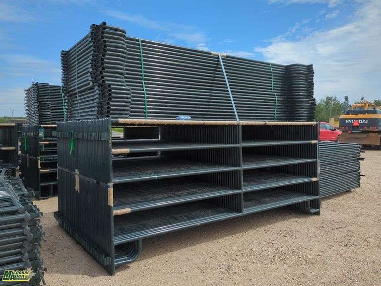 Approx. 70 Unused 1-5/8" Tubing 12' Livestock Panels - Michener Allen ...