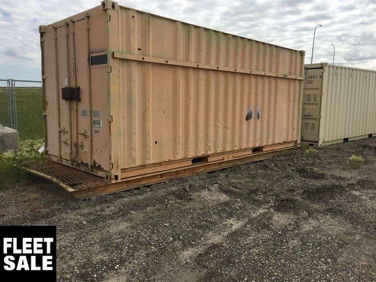 20’ Skidded Seacan 20' 1 Door Multi Use Sea Container - Michener Allen ...