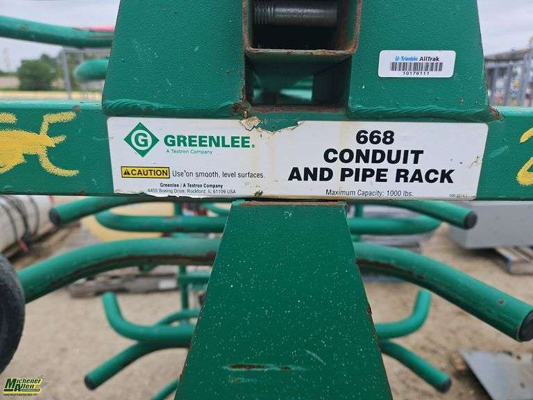 Greenlee 668 Conduit and Pipe Rack - Michener Allen Auctioneering Ltd