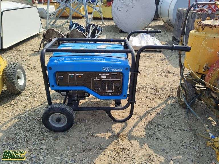 7000W Tsurumi Blue Generator - Michener Allen Auctioneering Ltd