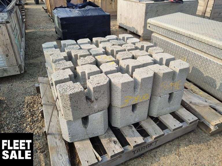 Concrete 4"x4" Post Weight Bearing Blocks Qty.18 - Michener Allen ...