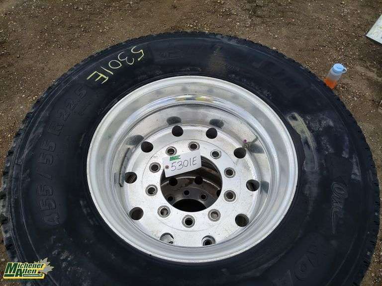 Michelin XDA-HT Plus 444/55 R22.5 Super Single Tires on Rims- Qty.2 ...