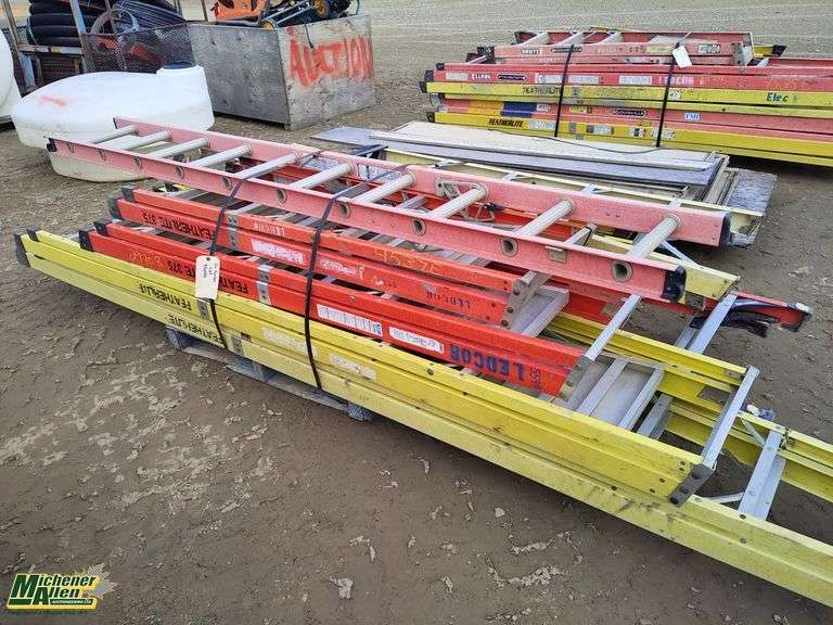 Pallet of Assorted Ladders - Qty 1 - Michener Allen Auctioneering Ltd