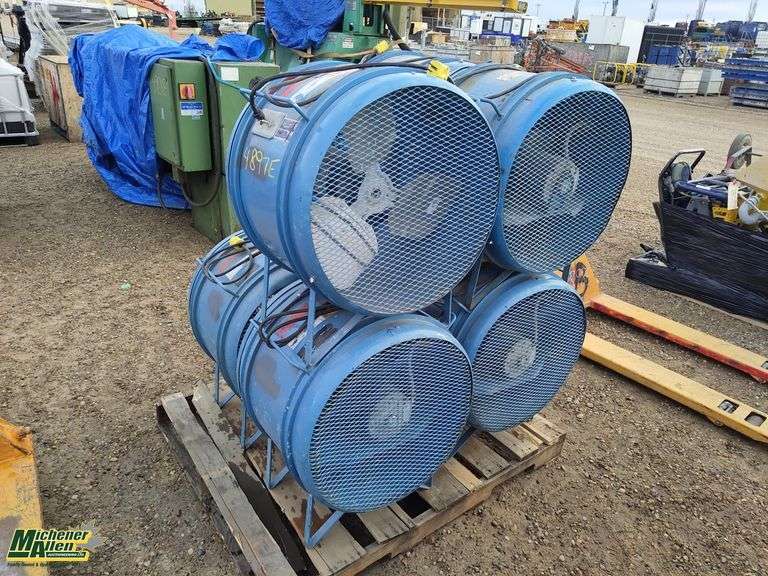 Pallet with 7 SureFlame Fans - Michener Allen Auctioneering Ltd