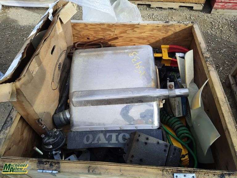 Crate of Commercial Truck Parts- Brakes, Suspension, Fan etc - Michener ...