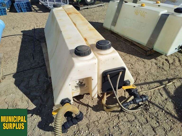 Pallet of 2 76 gallon Poly Tanks - Michener Allen Auctioneering Ltd