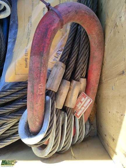 Crate of Various Cable Slings - Qty 1 - Michener Allen Auctioneering Ltd