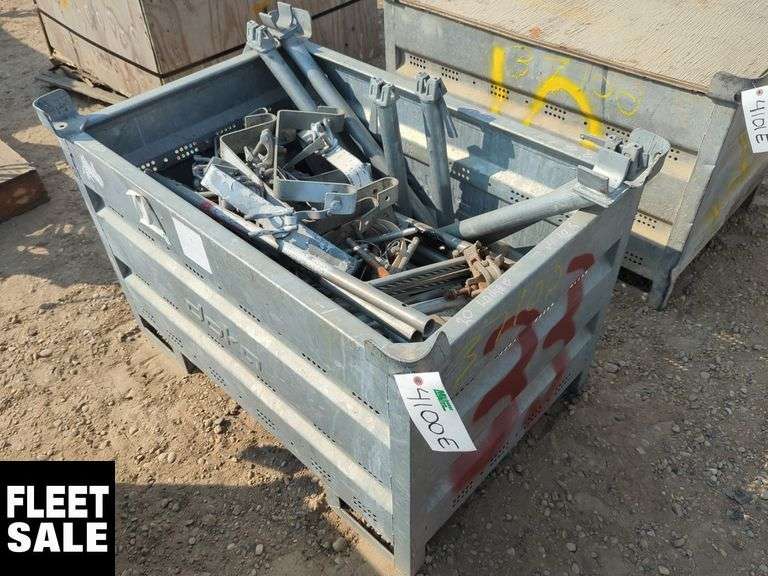 Crate of Scaffolding Supports, Clamps - Qty 1 - Michener Allen ...