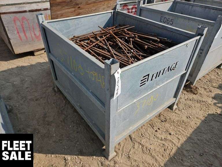 Crate with Assorted Fasteners - Qty 1 - Michener Allen Auctioneering Ltd