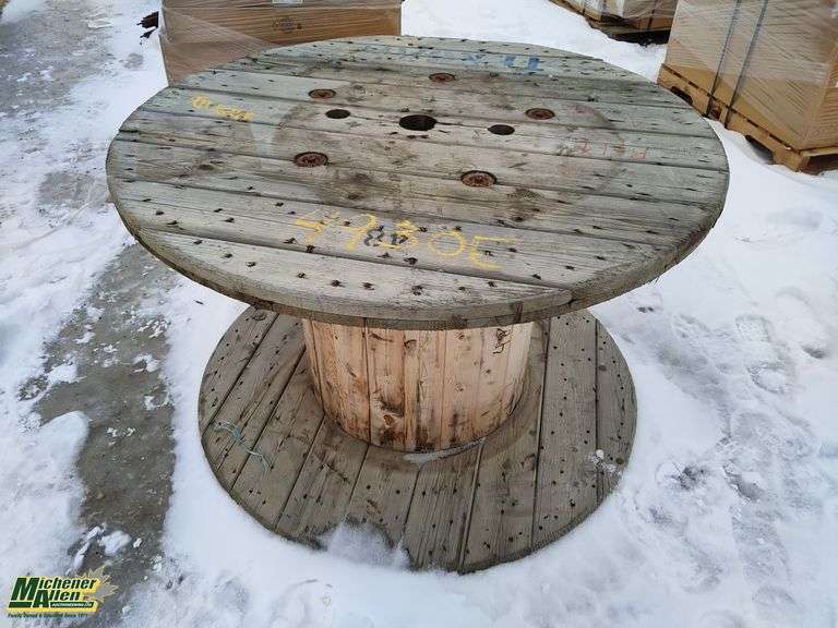 Large Wooden Spool - Michener Allen Auctioneering Ltd