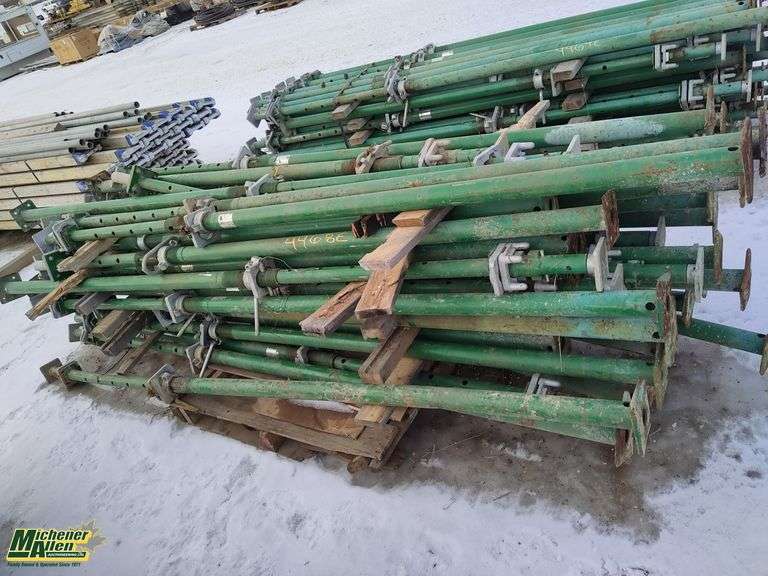 Pallet with Shoring Posts - Michener Allen Auctioneering Ltd