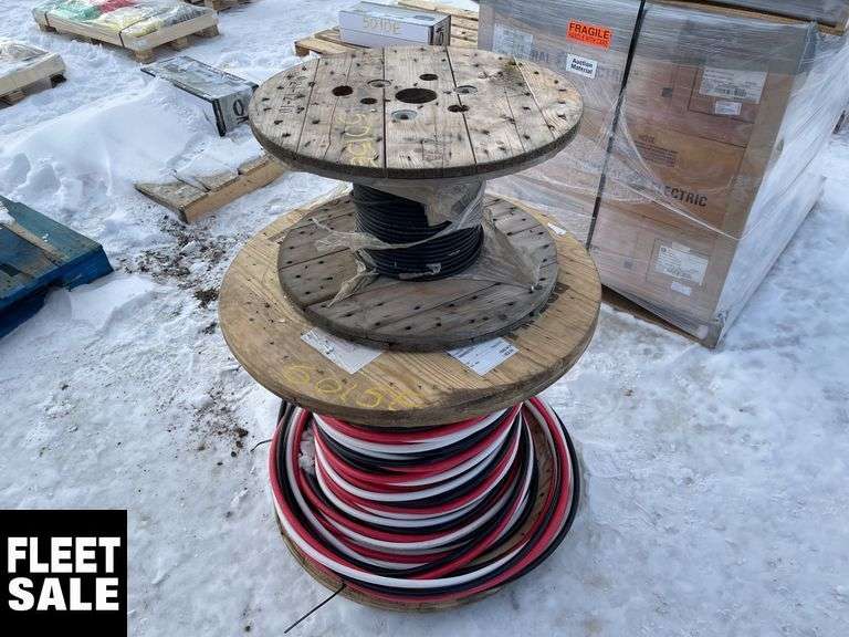 1 Spool of 2 Conductor 600V 14AWG Direct Burial Cable, 1 Spool of 600V ...