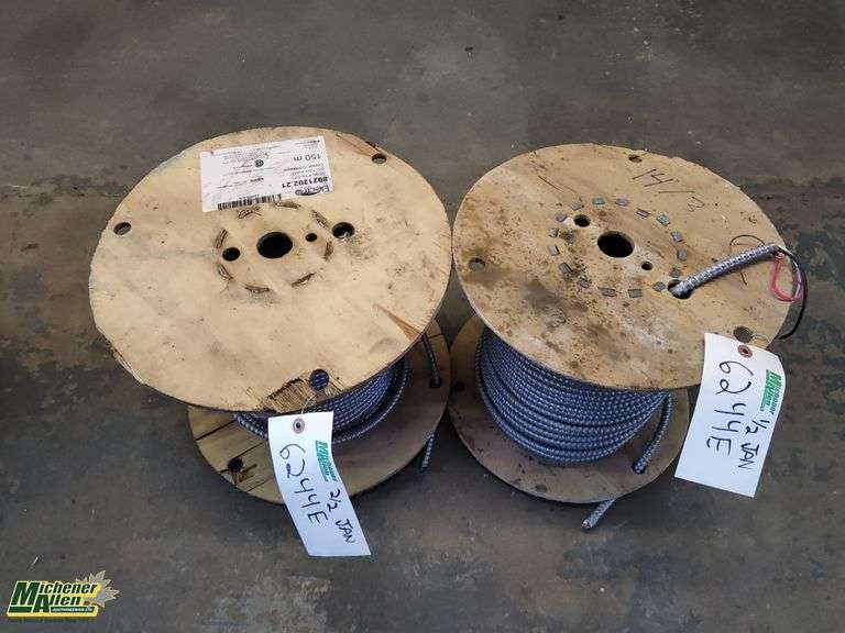 2 Spools of 3CRD 600V 12AWG Armoured Cable - Michener Allen ...